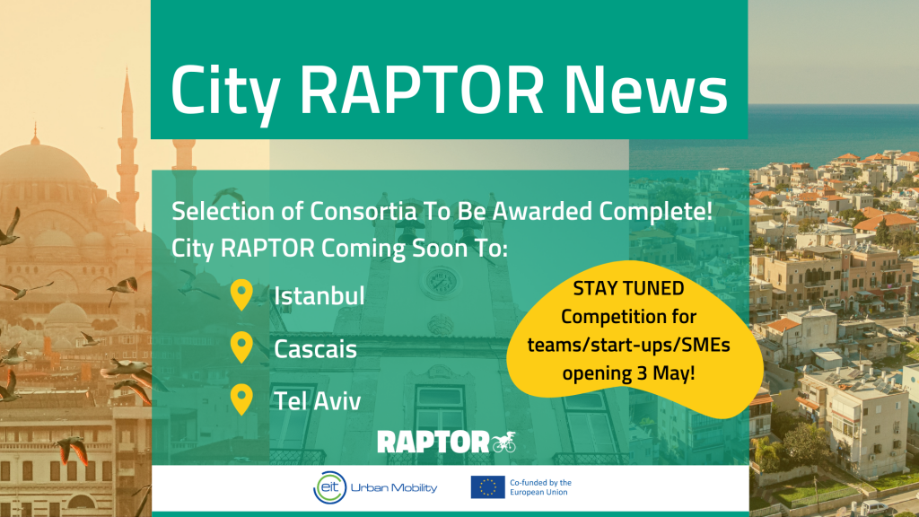 City RAPTOR Call Awardees Selected - EIT Urban Mobility