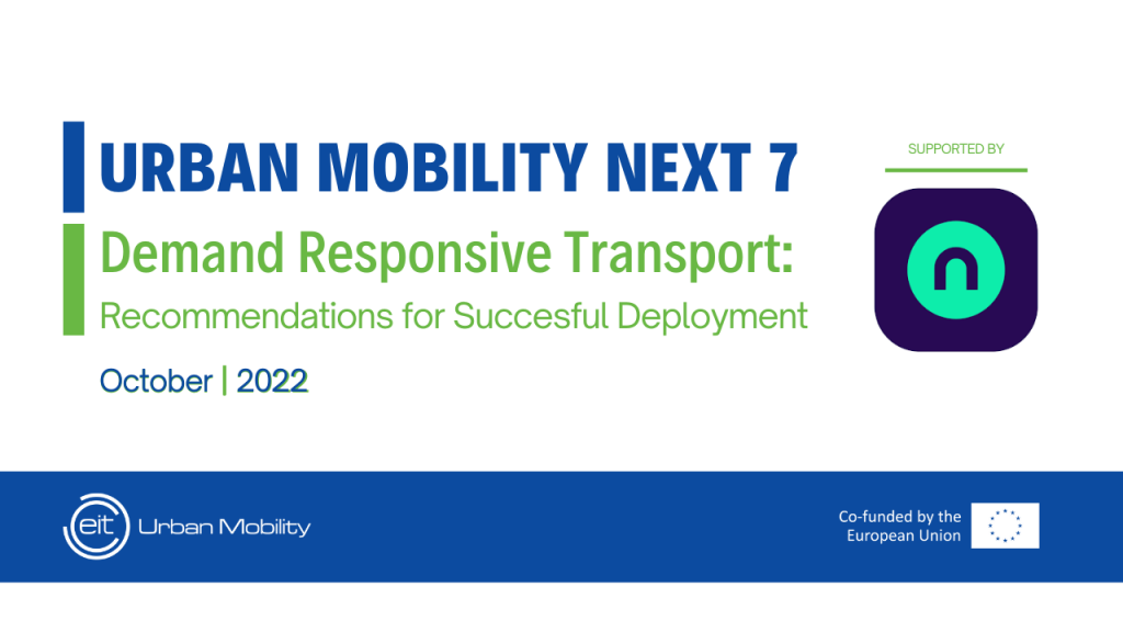 Demand Responsive Transport: Recommendations for Successful Deployment ...