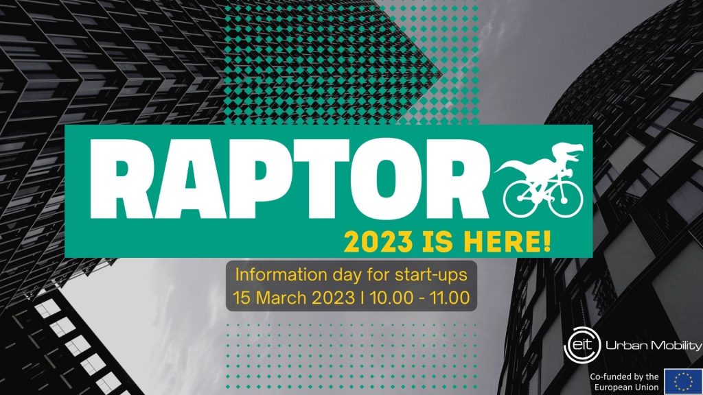 Info Day: RAPTOR 2023 Competition - EIT Urban Mobility