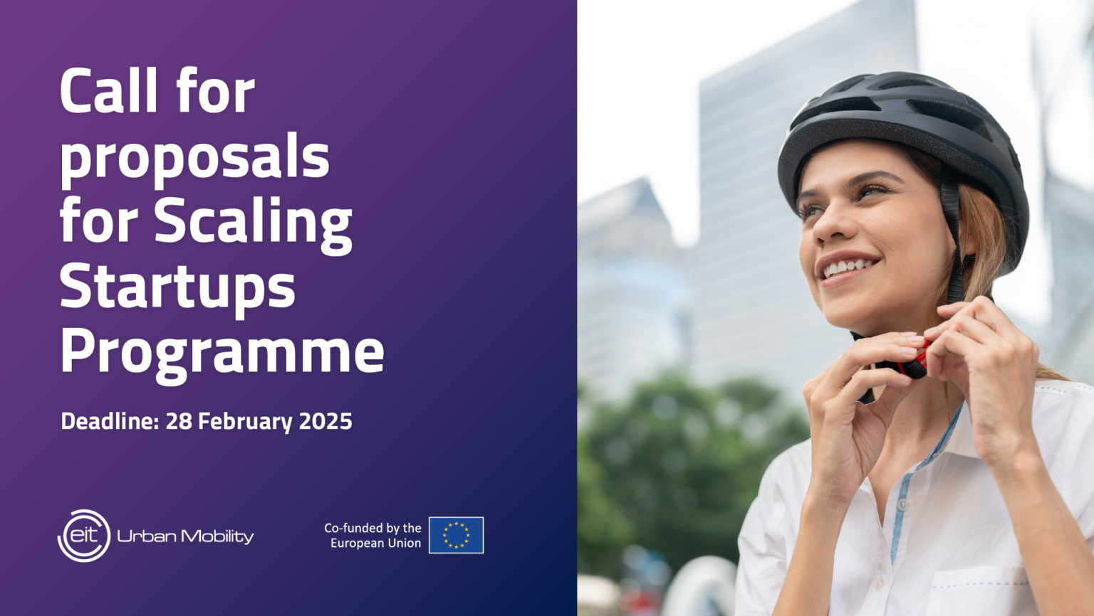 Scaling Startups Programme call - EIT Urban Mobility