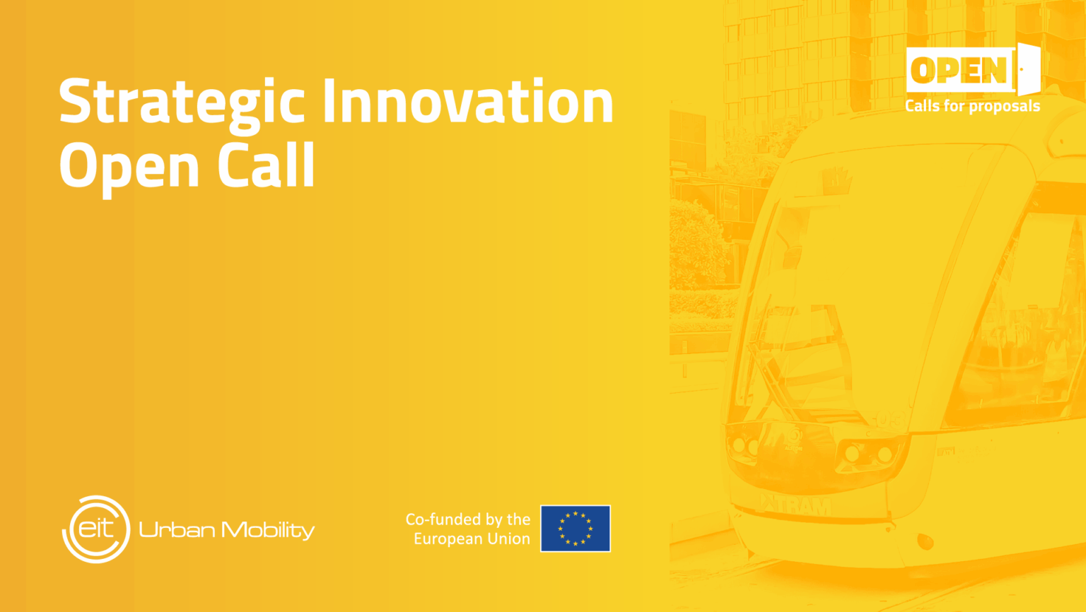 Strategic Innovation Open Call - EIT Urban Mobility